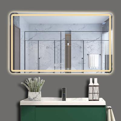China Modern Design Customized Size Bathroom LED Mirror Wall Light for Full Room Home Decor for sale