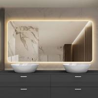 China Modern Design Customized Size Bathroom LED Mirror Wall Light for Full Room Home Decor for sale