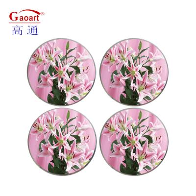 China Green Tempered Cutting Board with Handle ALL-Season Table Decoration Accessories Type for sale