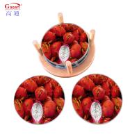 China Green Tempered Cutting Board with Handle ALL-Season Table Decoration Accessories Type for sale