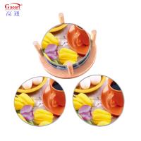 China Green Tempered Cutting Board with Handle ALL-Season Table Decoration Accessories Type for sale