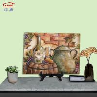 China Unbreakable Square Tempered Glass Cutting Board Placemats for Glass Dining Table for sale