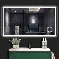 China Modern Led Defogger Wall Bath Bathroom Illuminated Decor Small Mirror For Illumination for sale