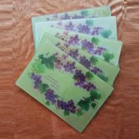 China Unbreakable Square Tempered Glass Cutting Board Placemats for Glass Dining Table for sale