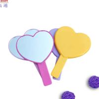 China Compact Circle Cosmetic Make Up Petit Miroir Design Style Fashion Plastic Glass Mirror for sale