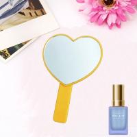 China Compact Circle Cosmetic Make Up Petit Miroir Design Style Fashion Plastic Glass Mirror for sale