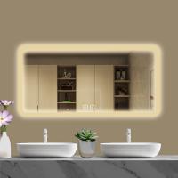 China Large Black Bedroom LED Mirror Station for Full Size Bathroom Decoration in Hotel Product for sale