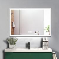 China Customized Size Led Touch Bevelled Smart Fitness Bath Backlit Mirror for Salon Makeup for sale