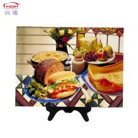 China Glam Design Style Transparent Tempered Glass Kitchen Cutting Board for Christmas Cheese for sale