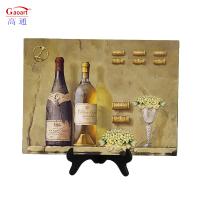 China Custom Size Wine Glass Slab Cutting Tray Board for Charcuterie and Vegetable Chopping for sale