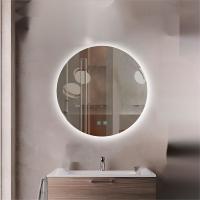 China Smart Touch Screen LED Bathroom Mirror for Hotel Customized Size Bevelled Decor Mirror for sale