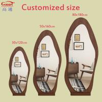 China Contemporary Design Style Wooden Framed Full Length Mirror for Rustic Modern Home Decor for sale