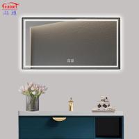 China Frameless Bathroom LED Mirror Light for Hotel Salon House Decor Smart Touch Screen for sale