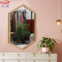 China Customized Size Wooden Frame Modern Wall Mirror for Home Bathroom Antique Decor for sale