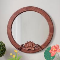 China Full Length Arch Rustic Framed Wall Home Decor Wooden Frame For Floor Length Mirror for sale
