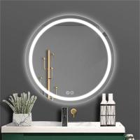 China Customized Size LED Bathroom Mirror Light for Frameless Wall and Smart Touch Screen for sale