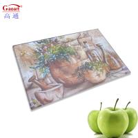 China Modem Design All-Season Tempered Glass Cheese Slice Placemats for Cutting and Serving for sale