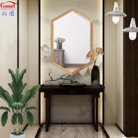 China Antique Home Decor Wooden Frame Mirror with Floor Length Design and Glass Mirror for sale