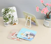 China Everyday Design Pocket Adjustable Mini Cosmetic Table with Custom Round Make-Up Mirror for sale