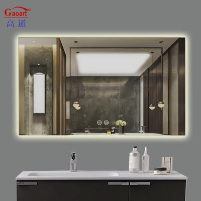 China Design Smart Bathroom Glass Mirror with Backlit Makeup Light and Waterproof Hanging Wall for sale