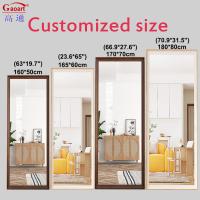 China Living Room Antique Gold Vintage Arch Bathroom Toilet Home Decor Plastic Frame Mirror for sale