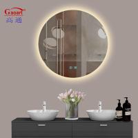 China Licensed Silver Mirror Smart Light Round LED Mirror for Bedroom and Bathroom Decor for sale