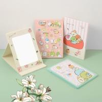 China Custom Pocket Small Cosmetic Table Heart Shaped Mirror Packing method OPP bag Make-Up for sale