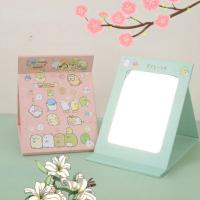 China Custom Pocket Small Cosmetic Table Heart Shaped Mirror Packing method OPP bag Make-Up for sale