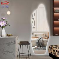 China Modern Design Touch Switch Led Light Bathroom Shower Smart Glass Vanity Wall Mirror for sale