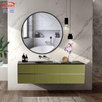 China Art Deco Design Vintage Bathroom Lanyard Style Round House Decor Plastic Frame Mirror for sale