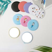China Portable Vanity Cosmetic Mirror Small Round Compact Light for Every Day for sale