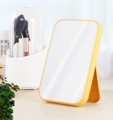 China Fashion Design Plastic Glass Mirror Portable Desktop Vanity Compact Makeup for Desk for sale