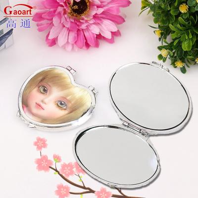 China Mini Desk Compact Make-Up Cosmetic Vanity Dressing Standing Portable Makeup Mirror for sale