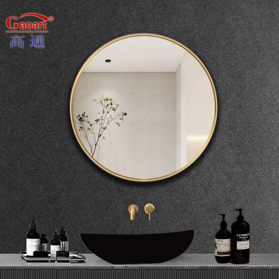China Every day Occasion Decorative Metal Mirror for Bathroom Vanity Hanging in Unique House for sale