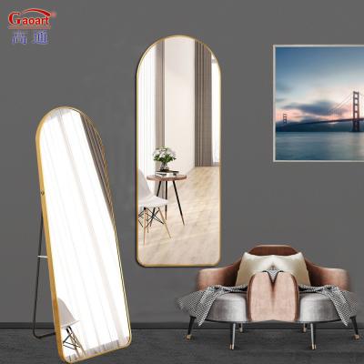 China Big Beauty Bathroom Shower Bedroom Decoration Mirror for Living Room Floor Length for sale