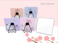 China Portable Morden Style Cosmetic Table Desktop Make Up Top Standing Travel Cute Make-Up Small Makeup Desk Mirror for sale