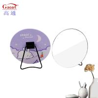 China Portable Morden Style Cosmetic Table Desktop Make Up Top Standing Travel Cute Make-Up Small Makeup Desk Mirror for sale