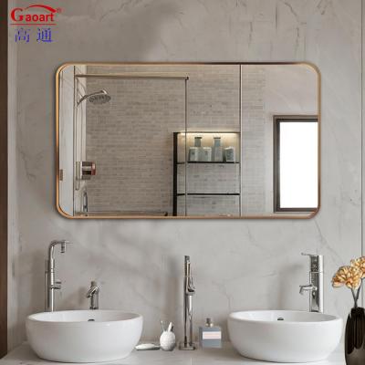 China Ever day Occasion The Shape Modern Large Gold Frame Hanging Mirror for Wall Art Decor for sale