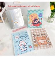 China Extra LOGO Yes Heart Shaped Travel Cosmetic Small With Logo Mirror For Easy Touch-Ups for sale