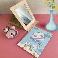 China Coated Paper and Glass Mirror The Ideal Combination for a Cute Folding Makeup Mirror for sale