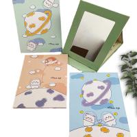 China Coated Paper and Glass Mirror The Ideal Combination for a Cute Folding Makeup Mirror for sale