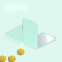China Every day Plastic Glass Mirror Foldable Makeup Travel Heart Shaped Logo Mirror for sale