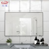 China Aluminium Alloy Frame Glass Mirror for Large Black Sticker Metal Frame Bathroom Vanity for sale