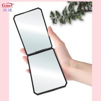 China Stylish Heart Shaped Folding Travel Vanity Plastic Glass Mirror for Everyday Occasion for sale