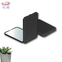 China Stylish Heart Shaped Folding Travel Vanity Plastic Glass Mirror for Everyday Occasion for sale