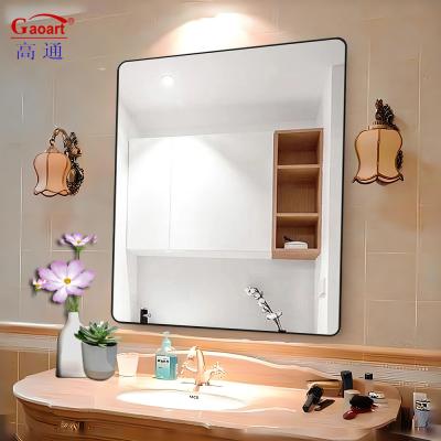 China Ever day Occasion Metal Golden Home Decor Aluminium Frame Mirror with Customized Size for sale