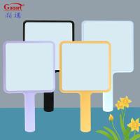 China Custom Travel Cosmetic Hand Mirror with Extra LOGO and Modern Style Makeup Benefits for sale