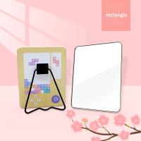 China Heart Shaped Mini Mirror for Fashionable Custom Home Decor and Adjustable Design for sale