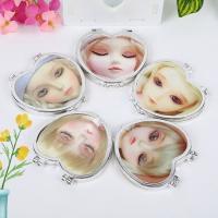 China Compact Circle Cosmetic Petit Miroir Round Light Little Mirror with Plastic Glass Mirror for sale