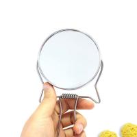 China Cute Travel Vanity Cosmetic Square Pocked Table Desktop Makeup Top Mirror Customized Packaging for sale